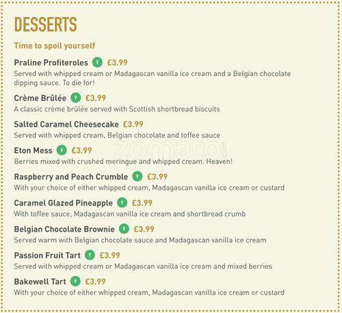 Menu at The Barton Arms, Eccles, 2 Stablefold