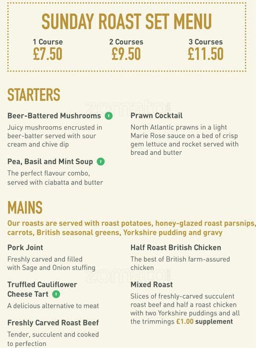 Menu at The Barton Arms, Eccles, 2 Stablefold