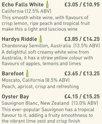 Menu at The Barton Arms, Eccles, 2 Stablefold