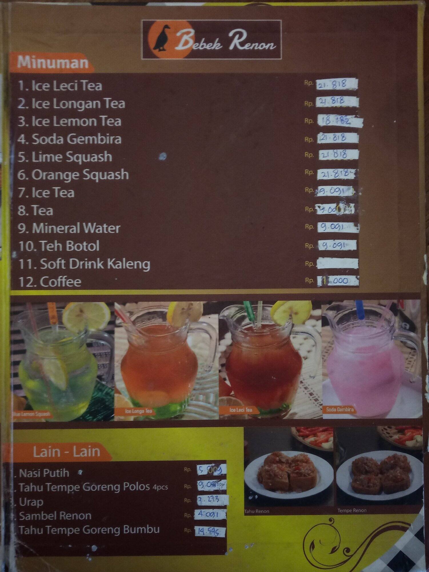 Bebek Renon Menu, Menu for Bebek Renon, Bintaro, Jakarta - Zomato Indonesia