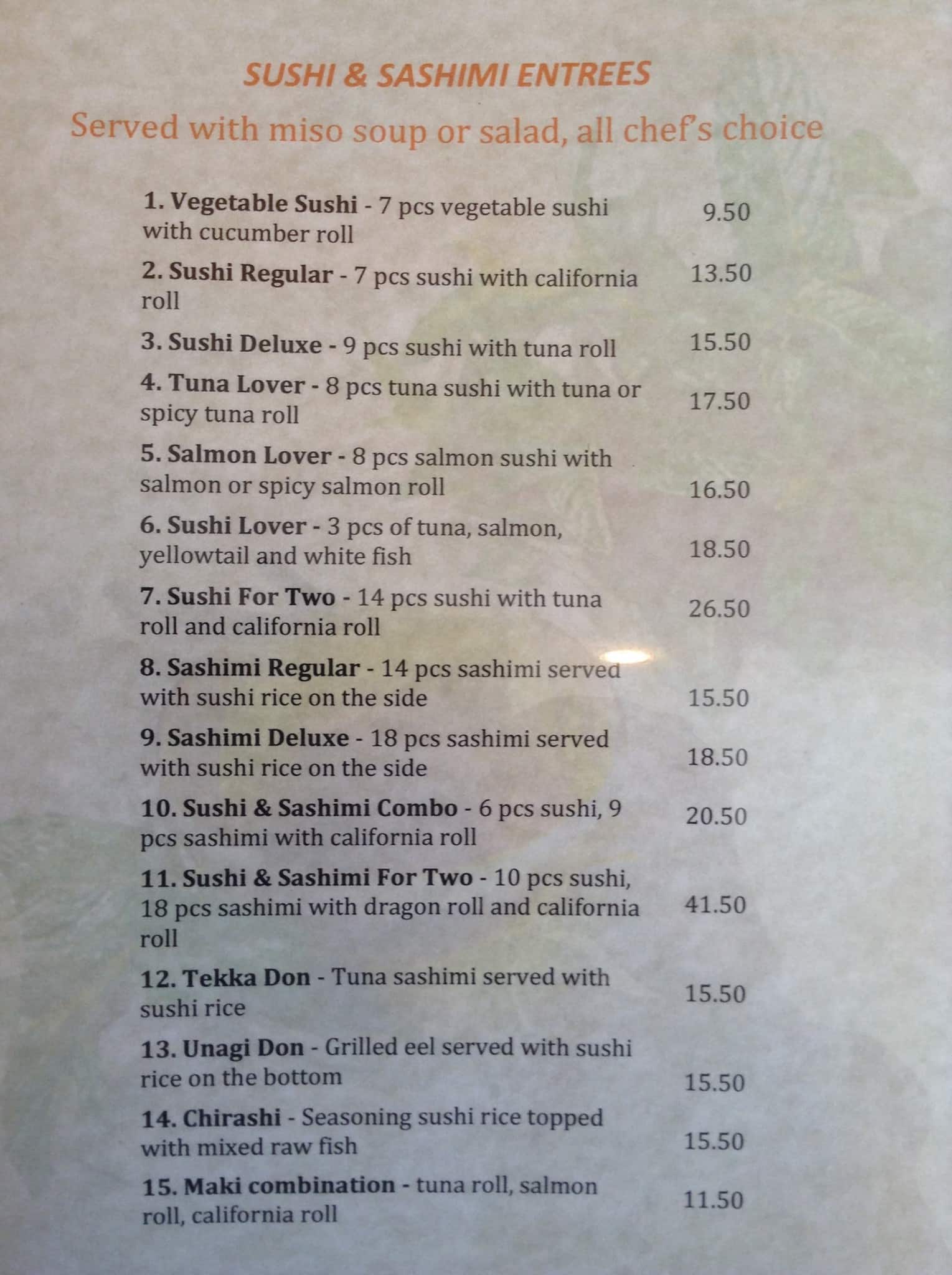 Menu at Tea House restaurant, Crozet