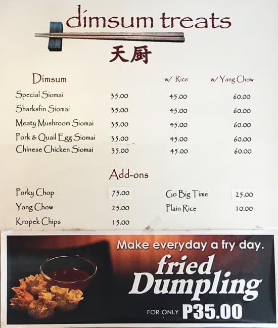 Dimsum Treats Menu, Menu for Dimsum Treats, Sampaloc, Manila - Zomato ...