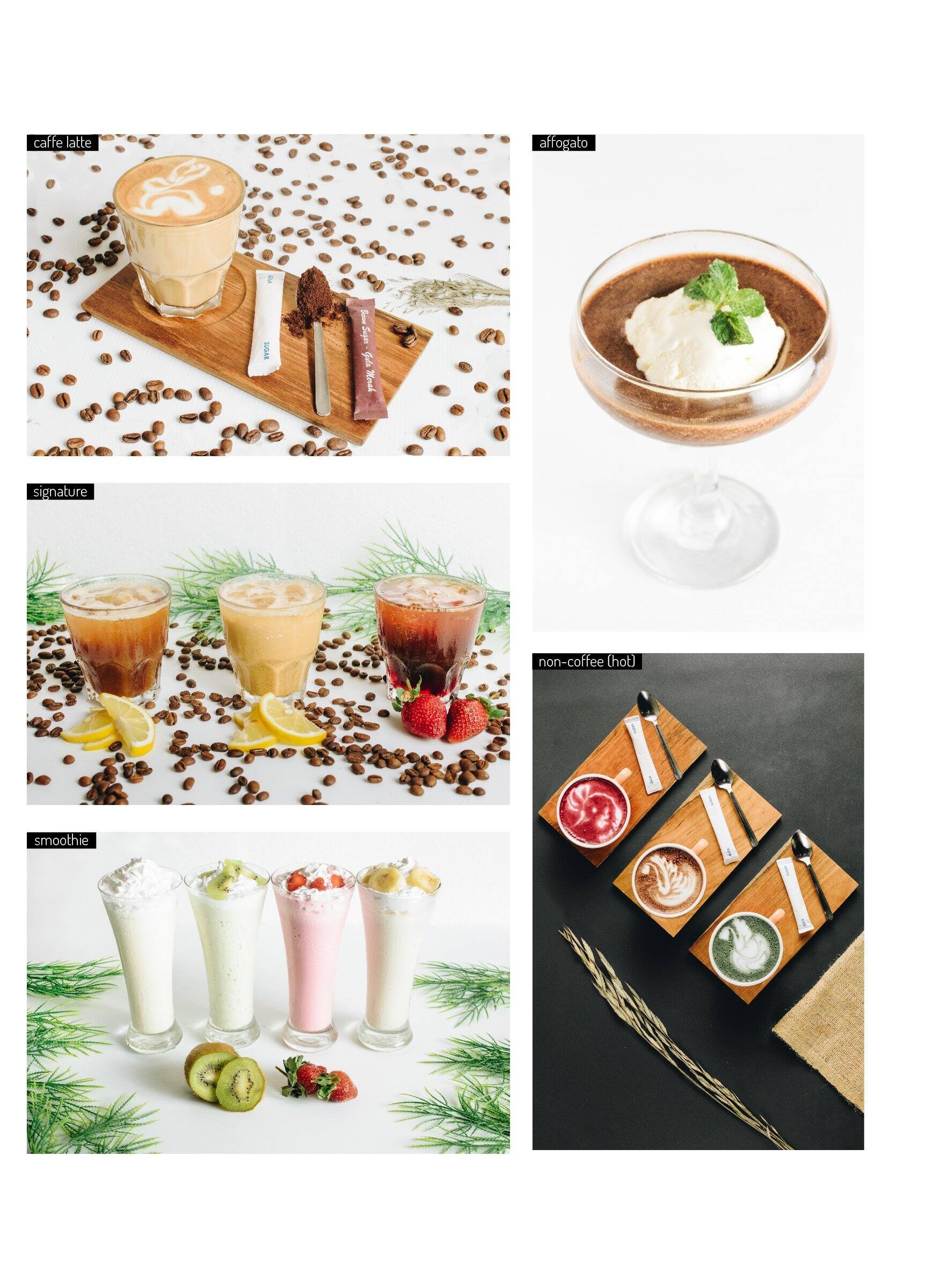 Menu at Sans. Co Space cafe, Bandung