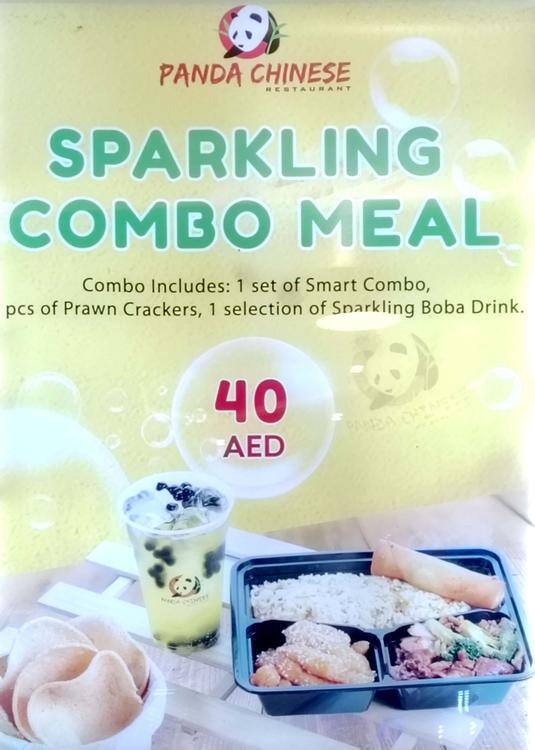 Menu of Panda Chinese, Downtown Dubai, Dubai