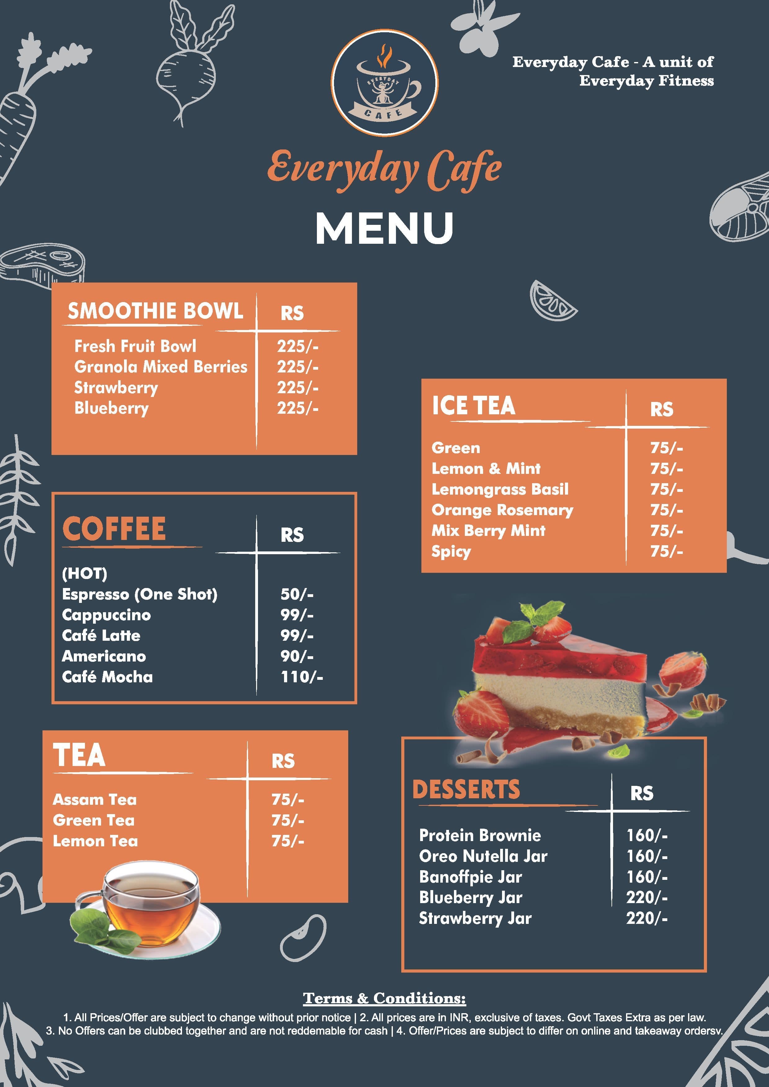 Menu at Everyday Cafe, Faridabad