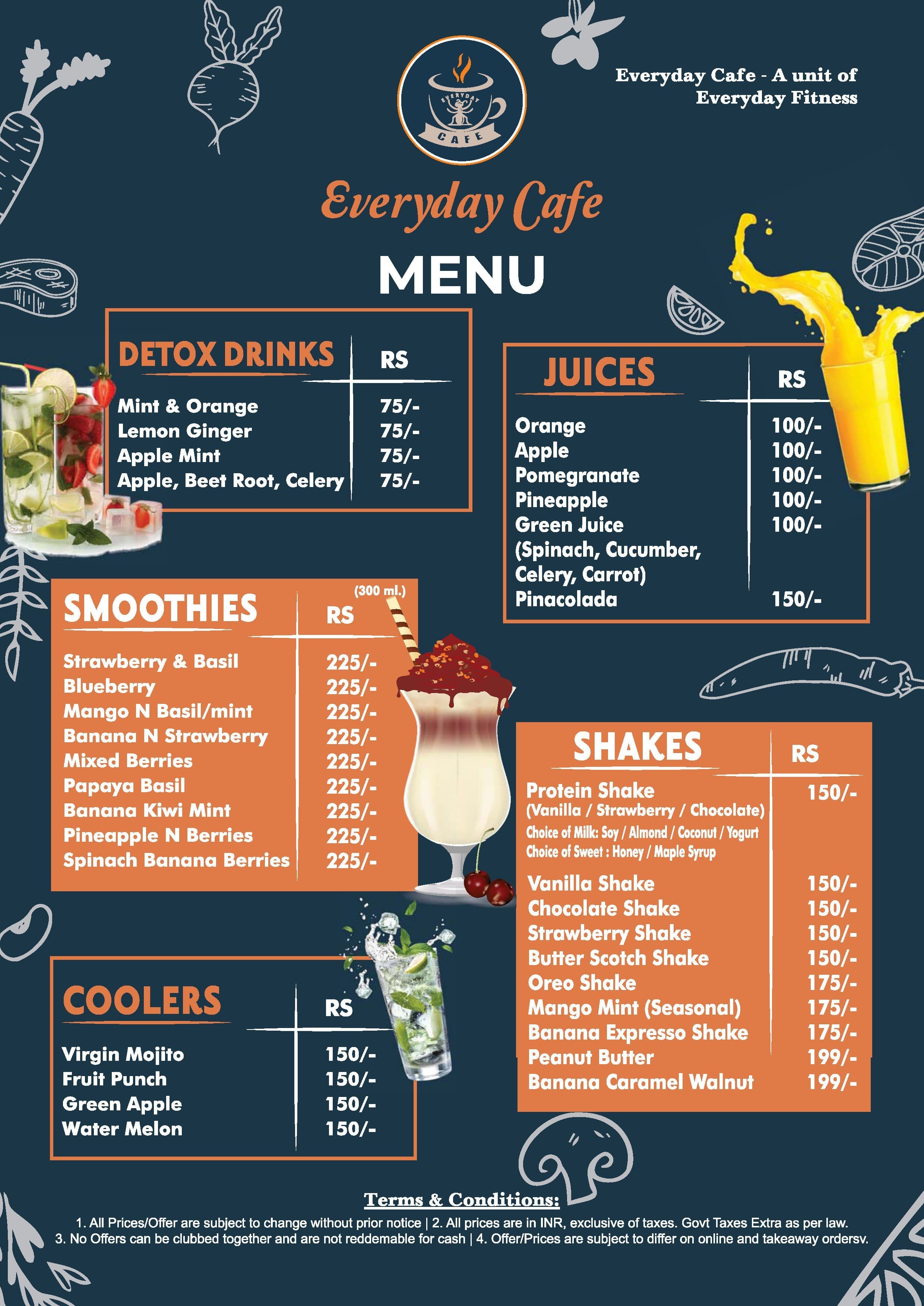 Menu at Everyday Cafe, Faridabad