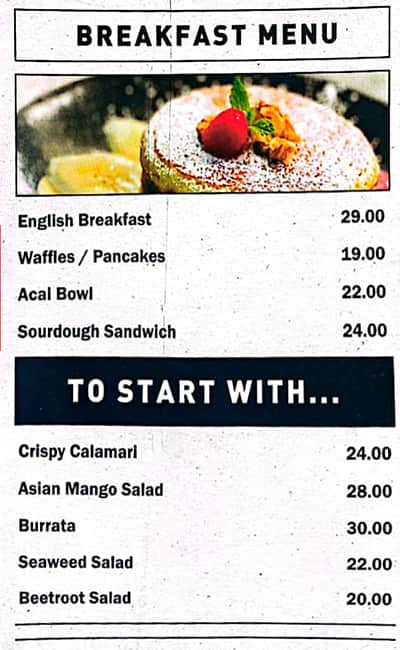 Menu of Cafe Calicut, Al Karama, Dubai