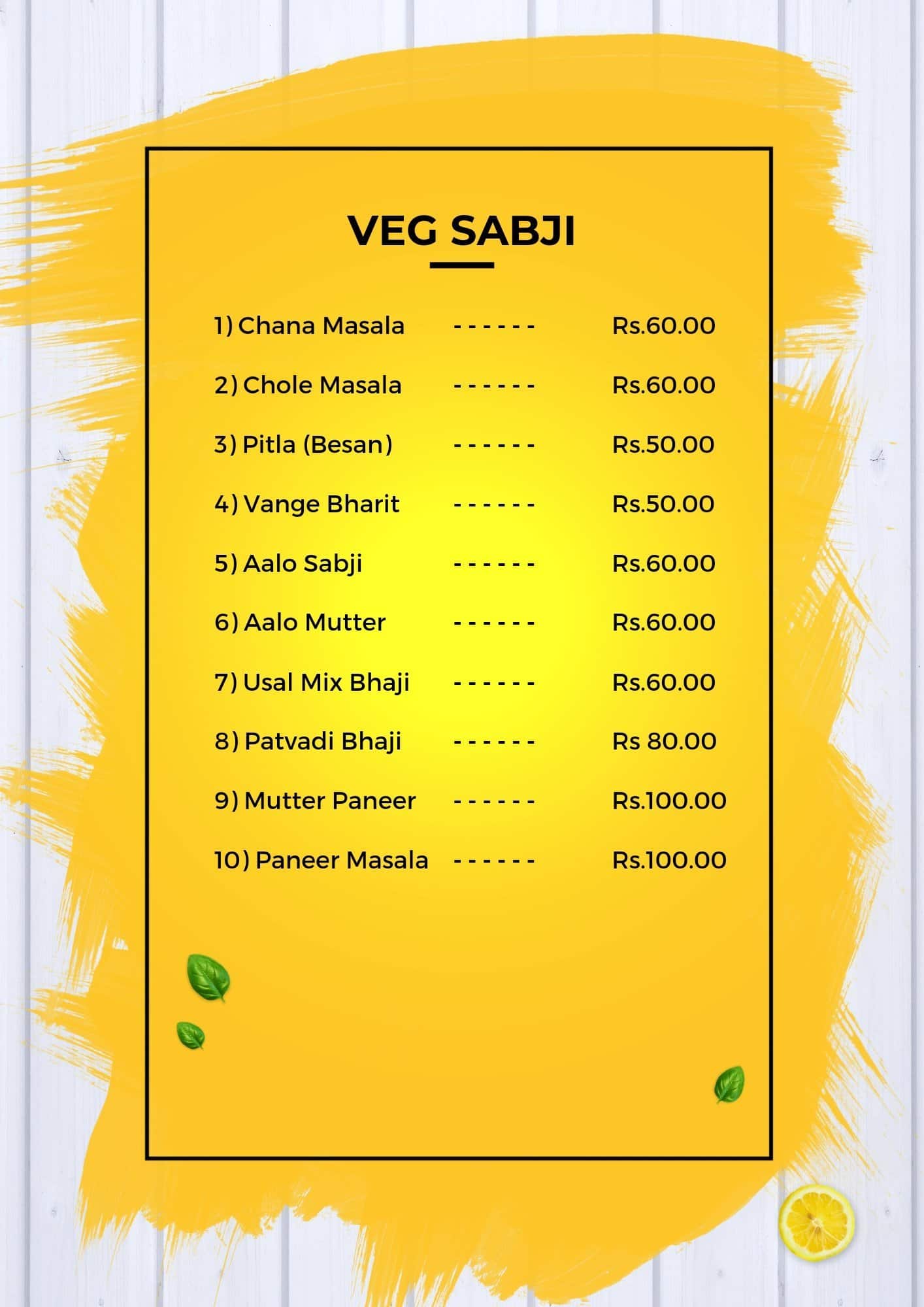 Menu of Pooja's Kitchen, Bhiwandi, Thane