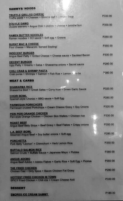 Menu at Tipple & Slaw pub & bar, Taguig