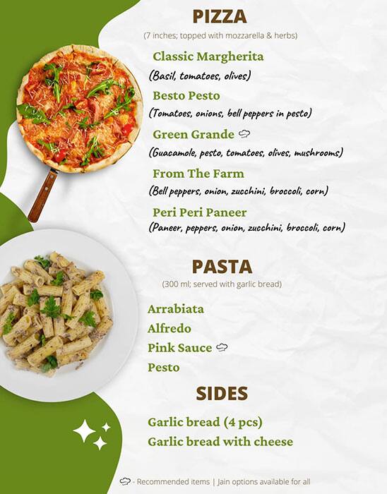 Menu at The fusion feast, Mumbai