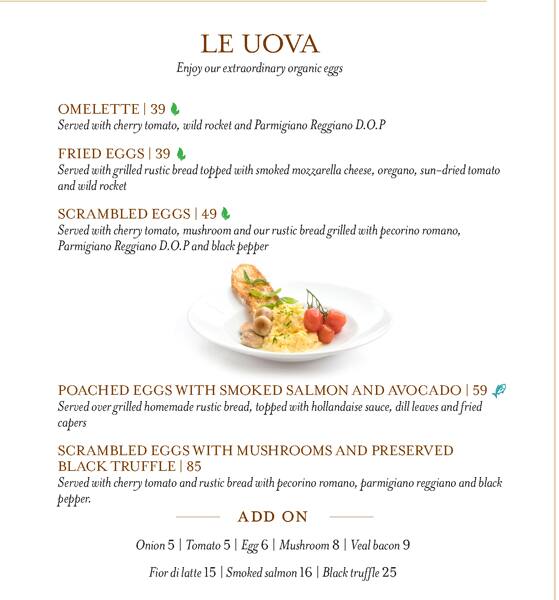 Menu at Eataly The Dubai Mall cafe, Dubai, Dubai Mall