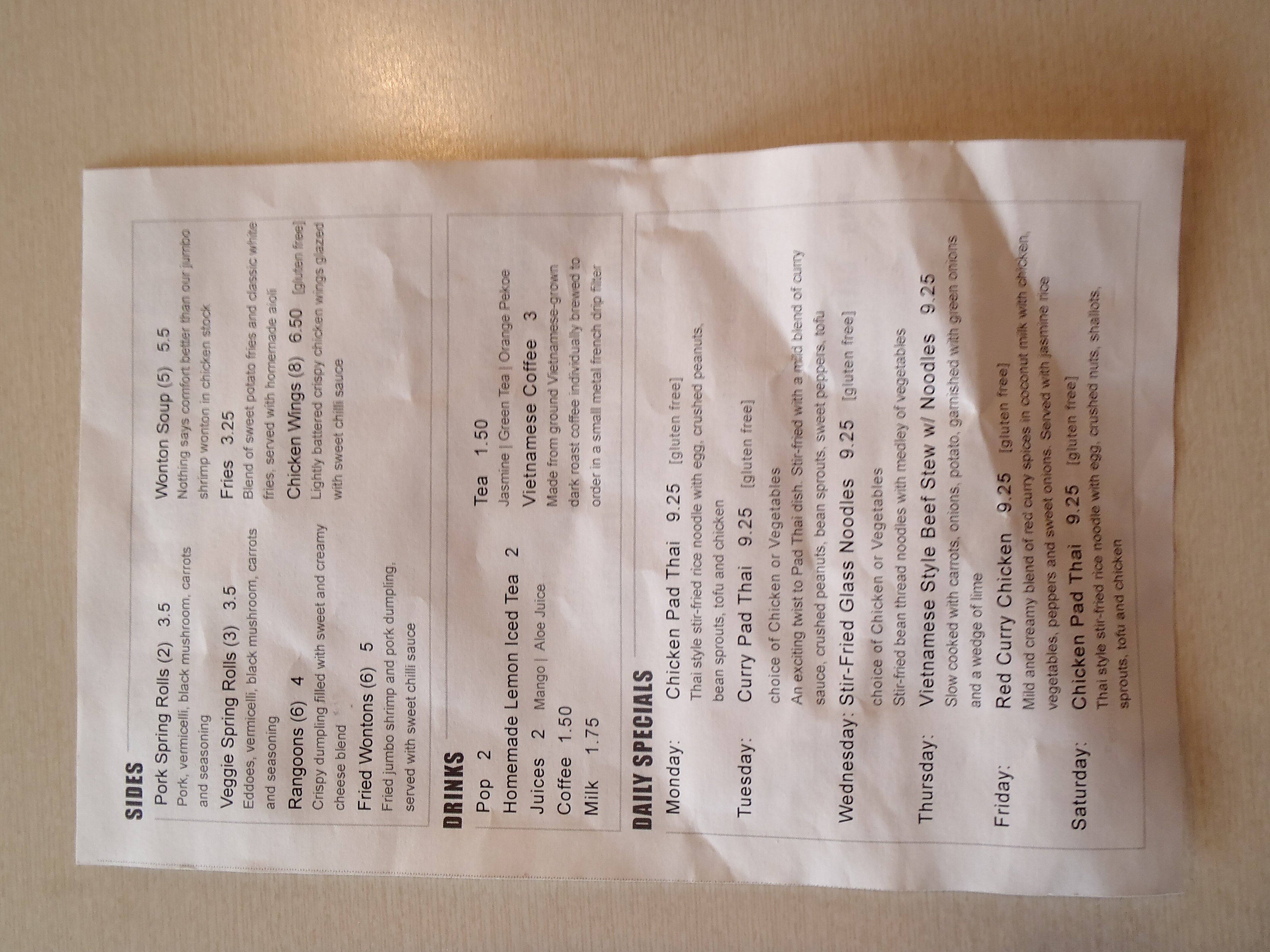 Banh Mi Shop Menu, Menu for Banh Mi Shop, Strathroy, Strathroy ...