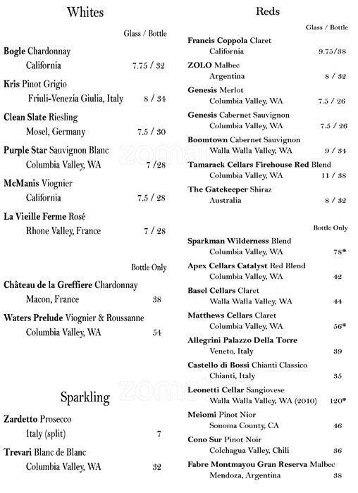 Menu at The Repp pub & bar, Snohomish