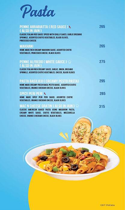 Menu at Crazy Cheesy Cafe Warje, Pune