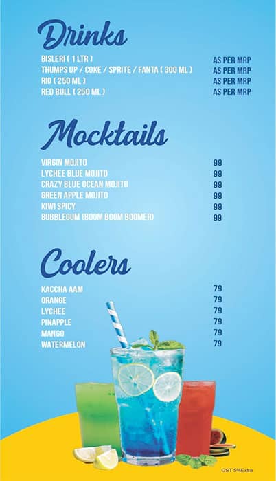 Menu at Crazy Cheesy Cafe Warje, Pune