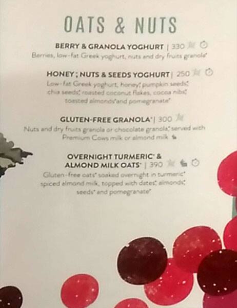 Menu at Kitchen Garden Colaba, Mumbai