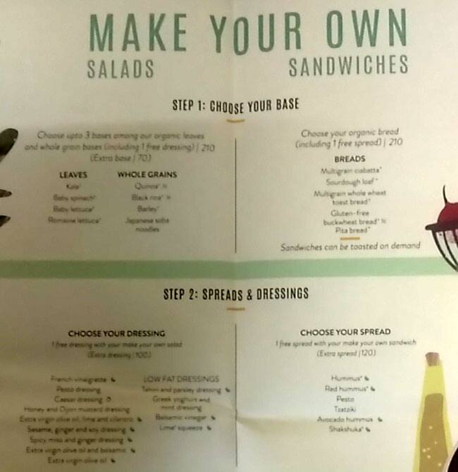 Menu at Kitchen Garden Colaba, Mumbai