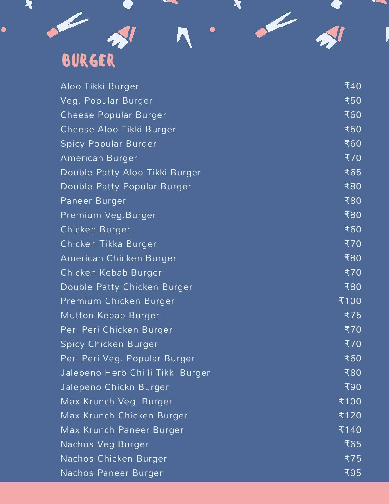 Menu at The Brother's BBQ, New Delhi