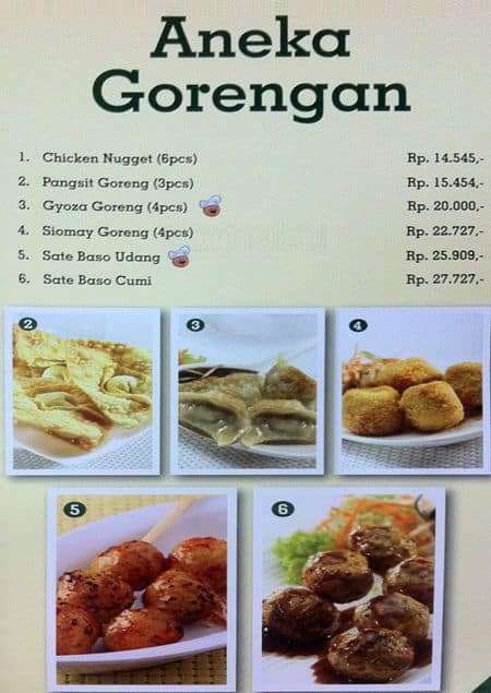 Menu at Mister Bakso restaurant, Bekasi Regency, Bekasi Junction