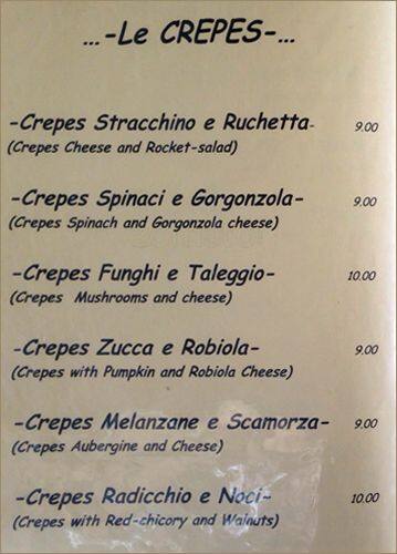 Menu at Mimì e Cocò pub & bar, Rome, Via del Governo Vecchio