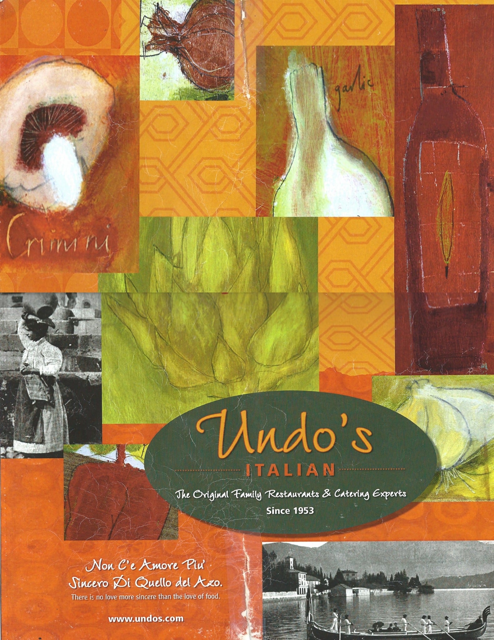 Menu at Undo's Elm Grove pub & bar, Wheeling