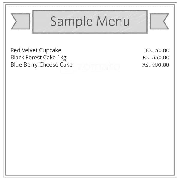 Menu of Dream Cake Shop, Chembur, Mumbai