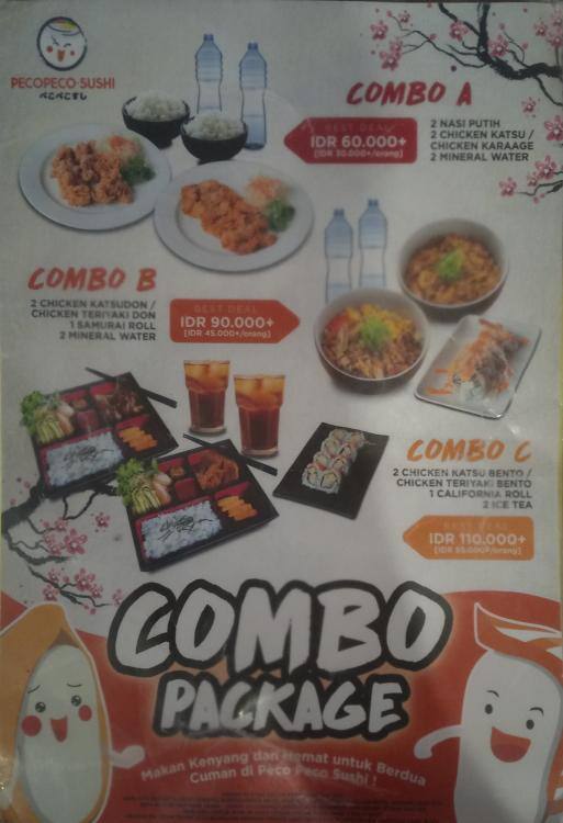 Peco Peco Sushi Menu, Menu untuk Peco Peco Sushi, Cilandak, Jakarta ...