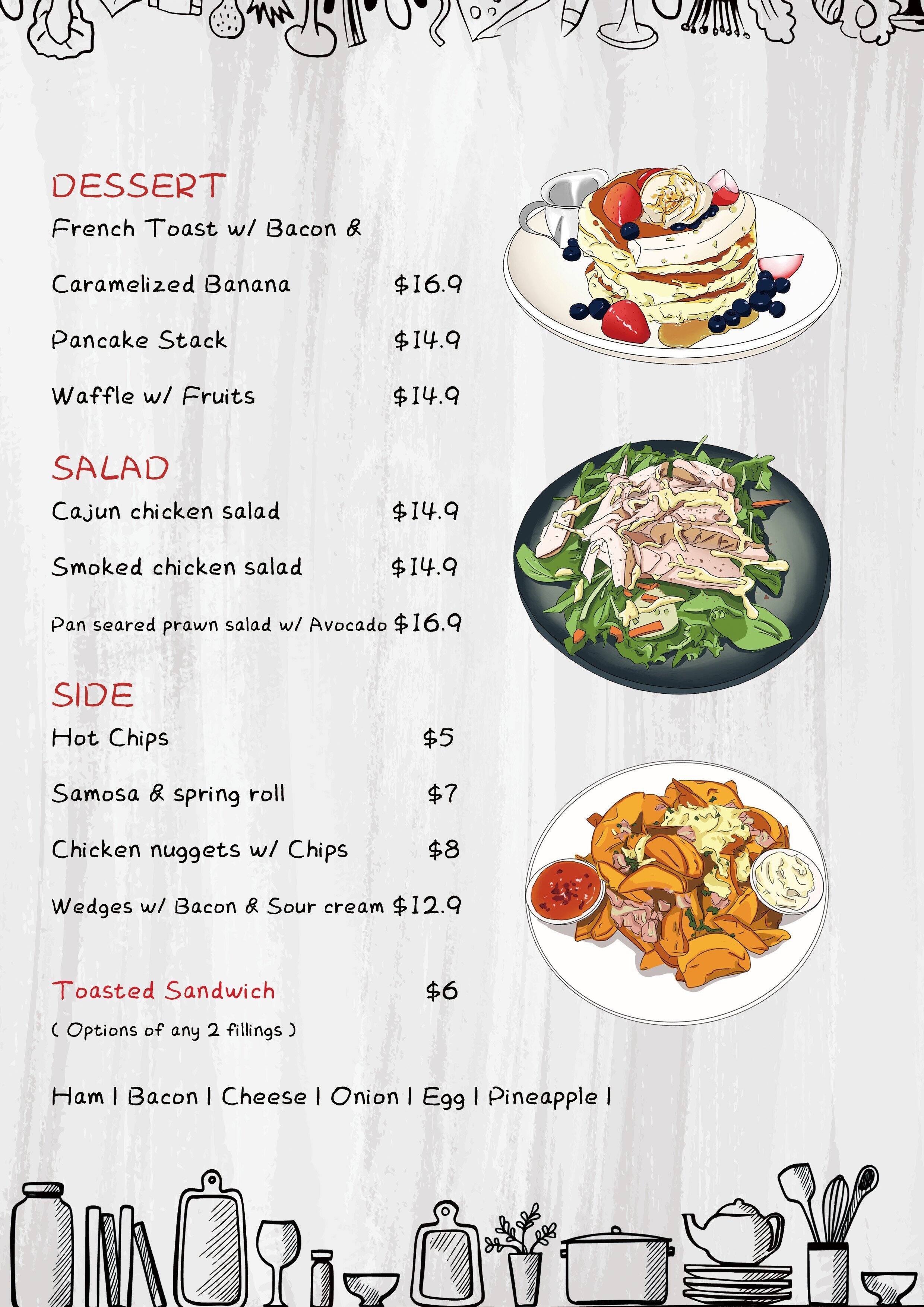 Menu at Red Horse Cafe & Restaurant, Auckland