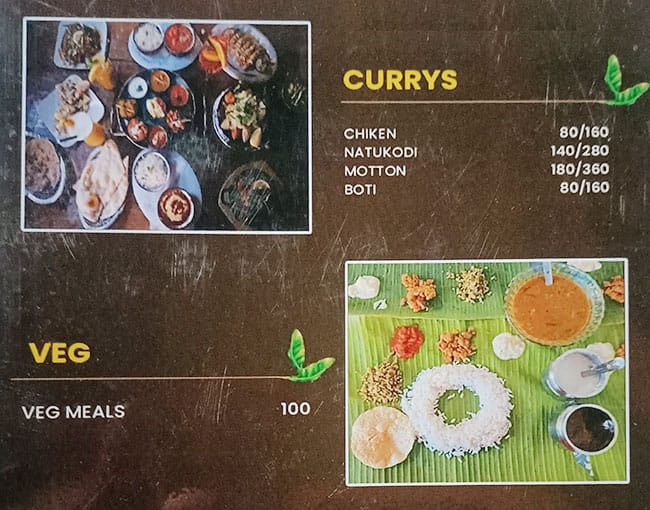 Menu of Homemade Natukodi Bagara, Uppal, Secunderabad