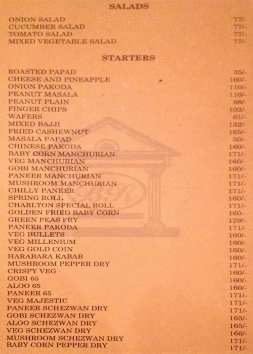 Menu at The Charlton Bar, Bengaluru, 74/4