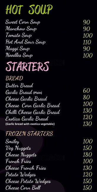 Menu at LIG Cafe, Indore, G-1