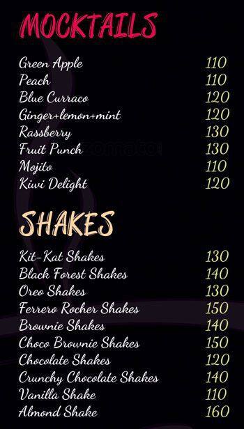 Menu at LIG Cafe, Indore, G-1