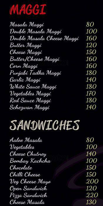 Menu at LIG Cafe, Indore, G-1