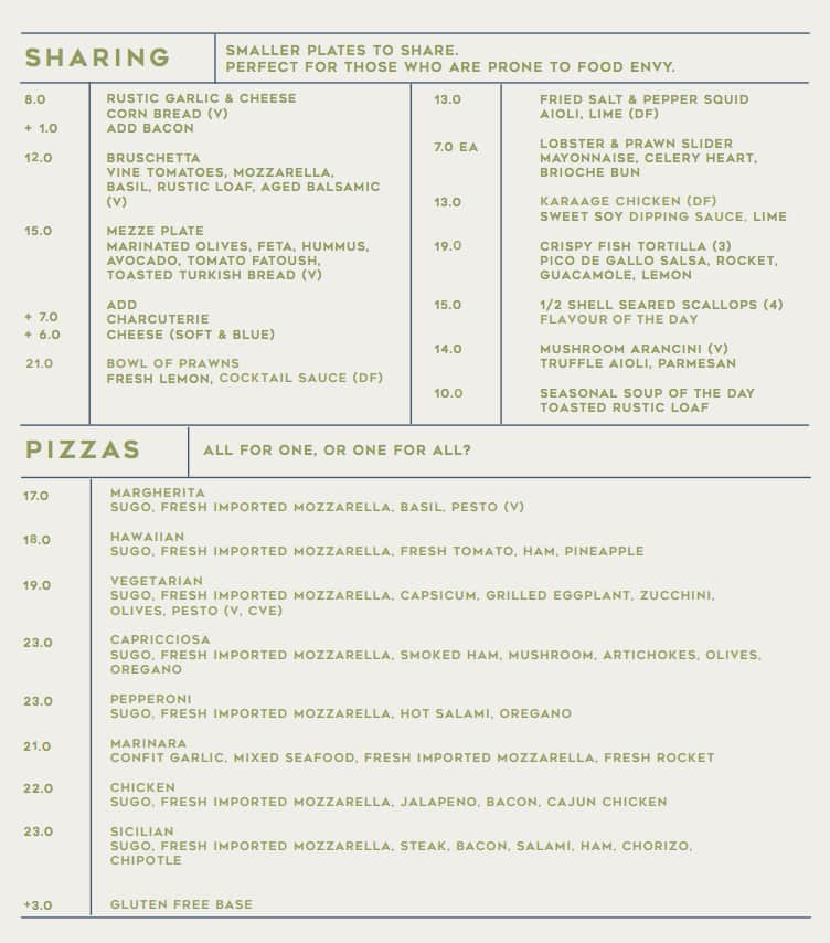 Menu at Cleveland Sands Hotel pub & bar, Cleveland, Bloomfield St