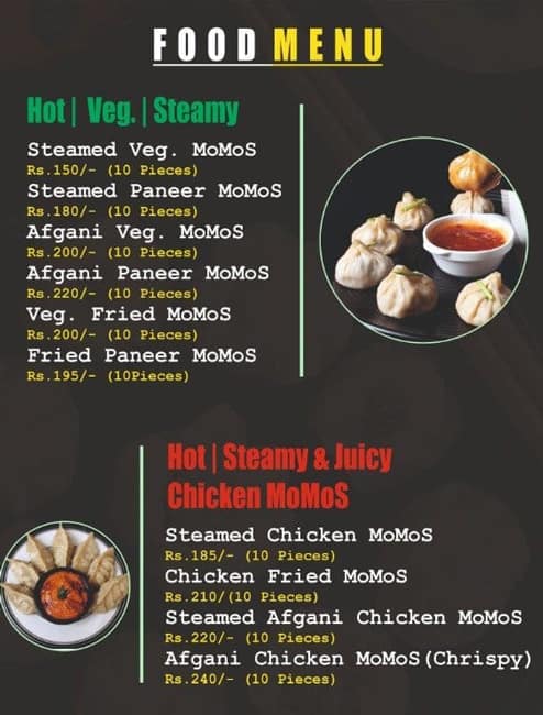 Menu of Momos Factory, Andheri Lokhandwala, Andheri West, Mumbai