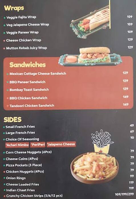 Menu of Wat-a-Burger! - India ka Burger, Malad West, Mumbai