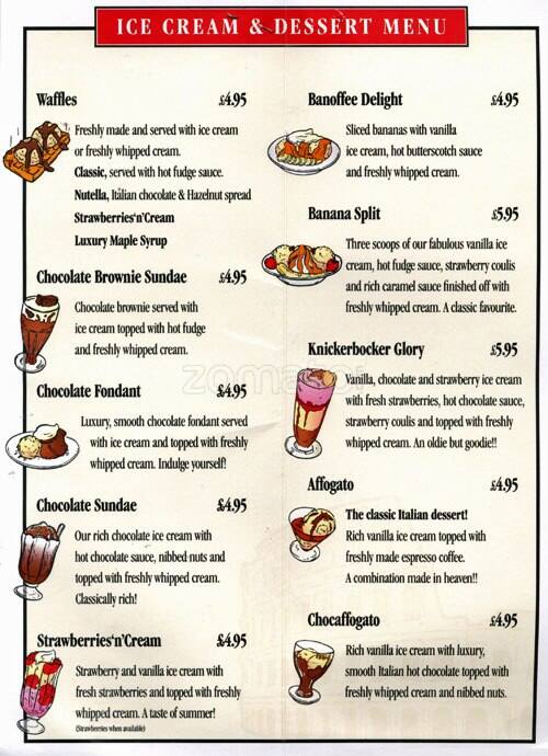 Menu at Caffe Pascucci cafe, Pinner, 385 Uxbridge Rd