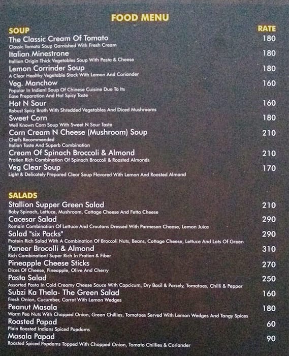 Menu at Green Apple, Jaipur, 10