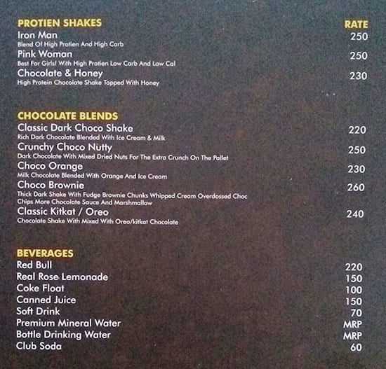 Menu at Green Apple, Jaipur, 10