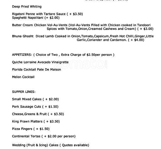 Menu at Alfred's Homestead steakhouse, Warrandyte South, 420 Ringwood ...