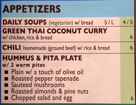 Bite Menu, Menu for Bite, East Village, New York City - Urbanspoon/Zomato