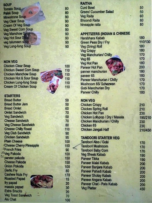 Jalsa Family Garden Restaurant Menu - Zomato