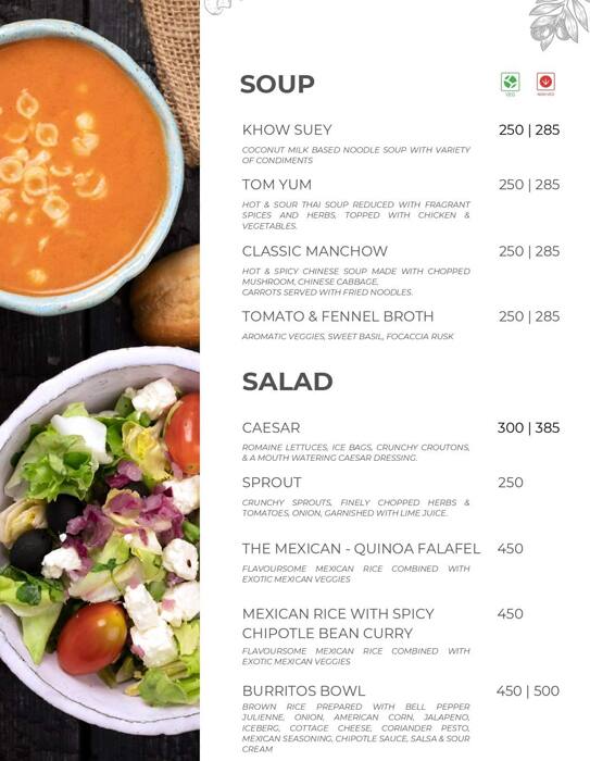 Menu of Flavoured Fuel, Versova, Andheri West, Mumbai