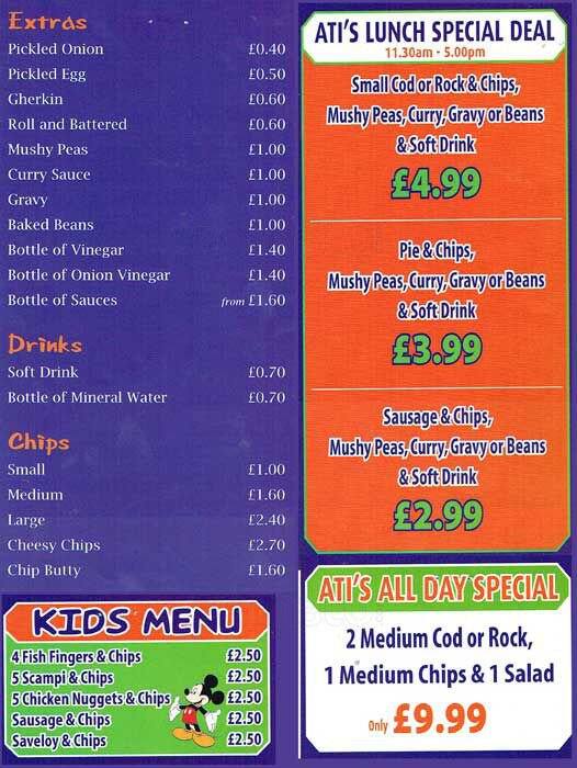 Atis Fish Bar, Joel Street, Northwood, London - Zomato UK