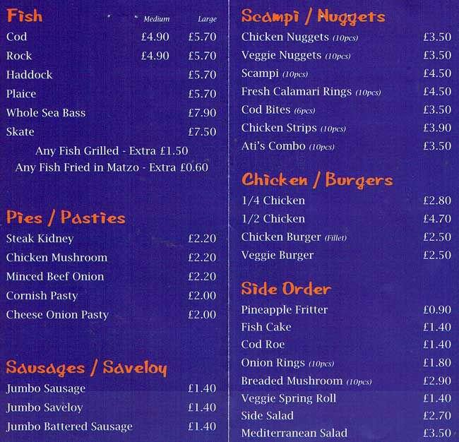 Atis Fish Bar, Joel Street, Northwood, London - Zomato UK