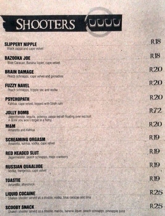 Speisekarte von Jolly Cool restaurant, Johannesburg