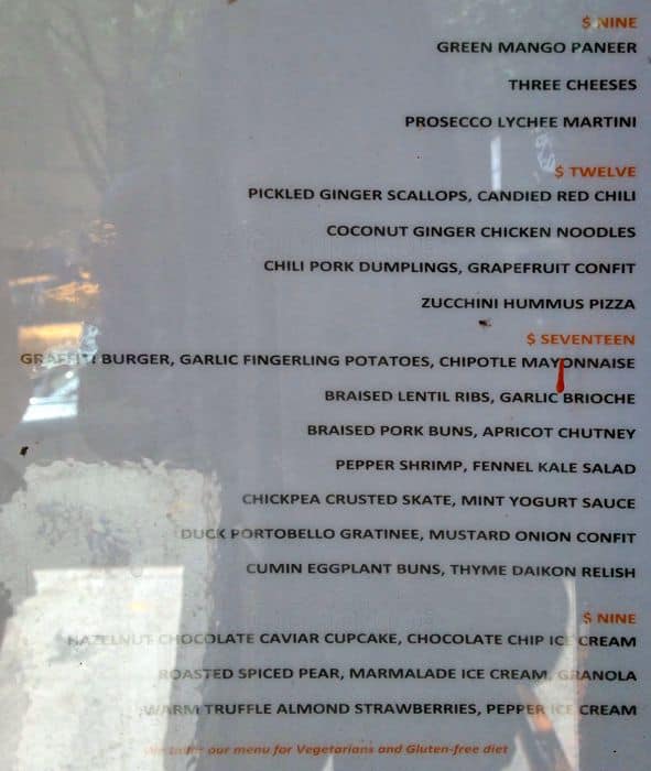 Graffiti Menu, Menu for Graffiti, East Village, New York City ...