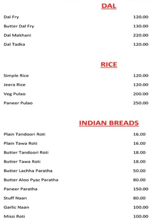 Menu of Food Hub, Pratap Nagar, Jaipur
