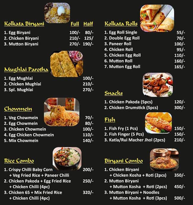 Menu of Amio Khabo - Taste Of Bengal, Bhayandar, Mumbai