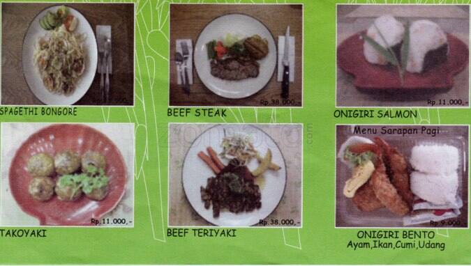 Menu at Take Japanese Restaurant, South Tangerang, Jl. Pamulang Permai